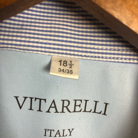 Vitarelli | Shirts | Vitarelli Italy Slim Fit Dress Shirt Button Down ...